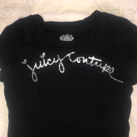Juicy Couture | Tops | Juicy Couture Cursive Logo Tee | Poshmark